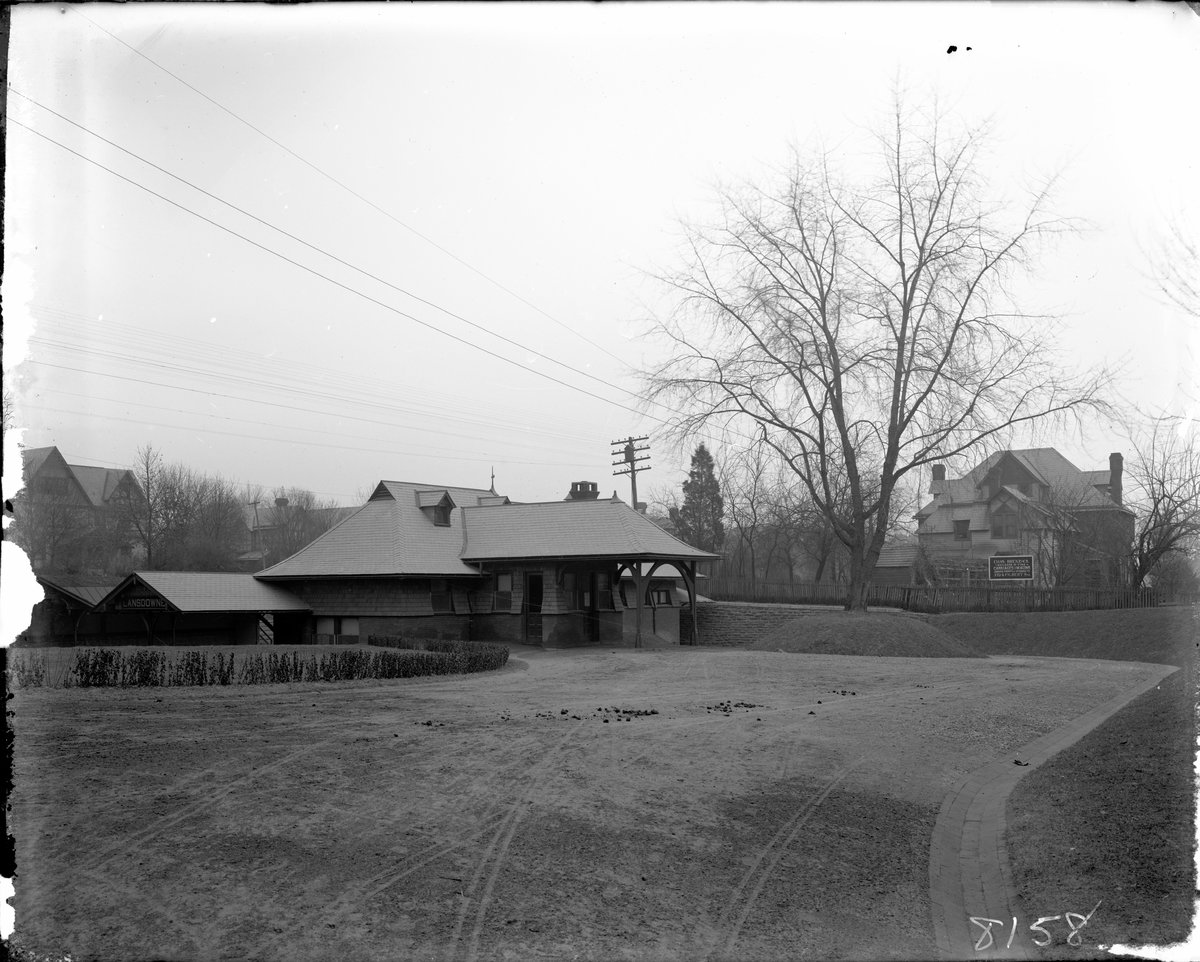 Lansdowne railroad station, rear · Media Historic Archives