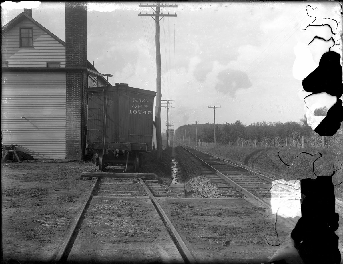 West Grove railroad crossing, long distance view down track · Media ...