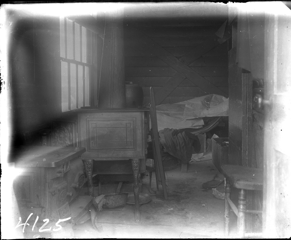 Watterson murder. Miller Cabin, rear interior · Media Historic Archives